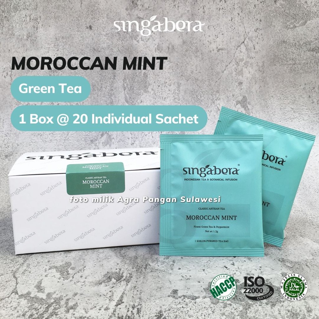 Jual Moroccan Mint Singabera Green Tea Peppermint Teh Hijau Celup ...