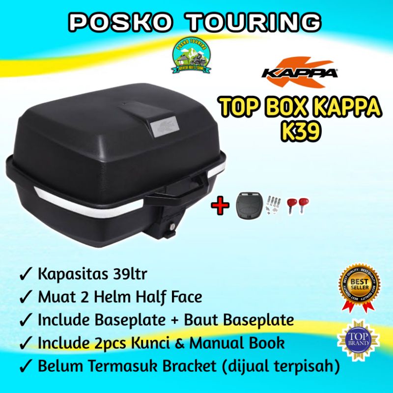 Jual Top Box Kappa K39 pengganti Givi E20 | Box Motor Touring | Shopee Indonesia
