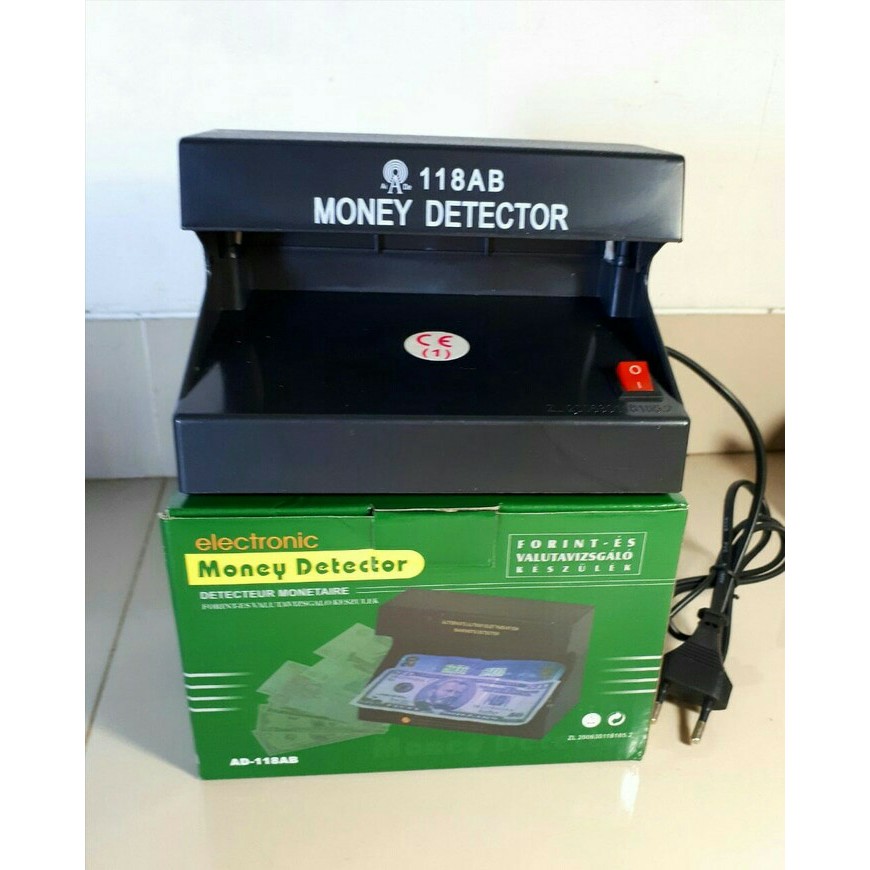 Jual Money detector AD 118 AB alat pendeteksi uang palsu | Shopee Indonesia