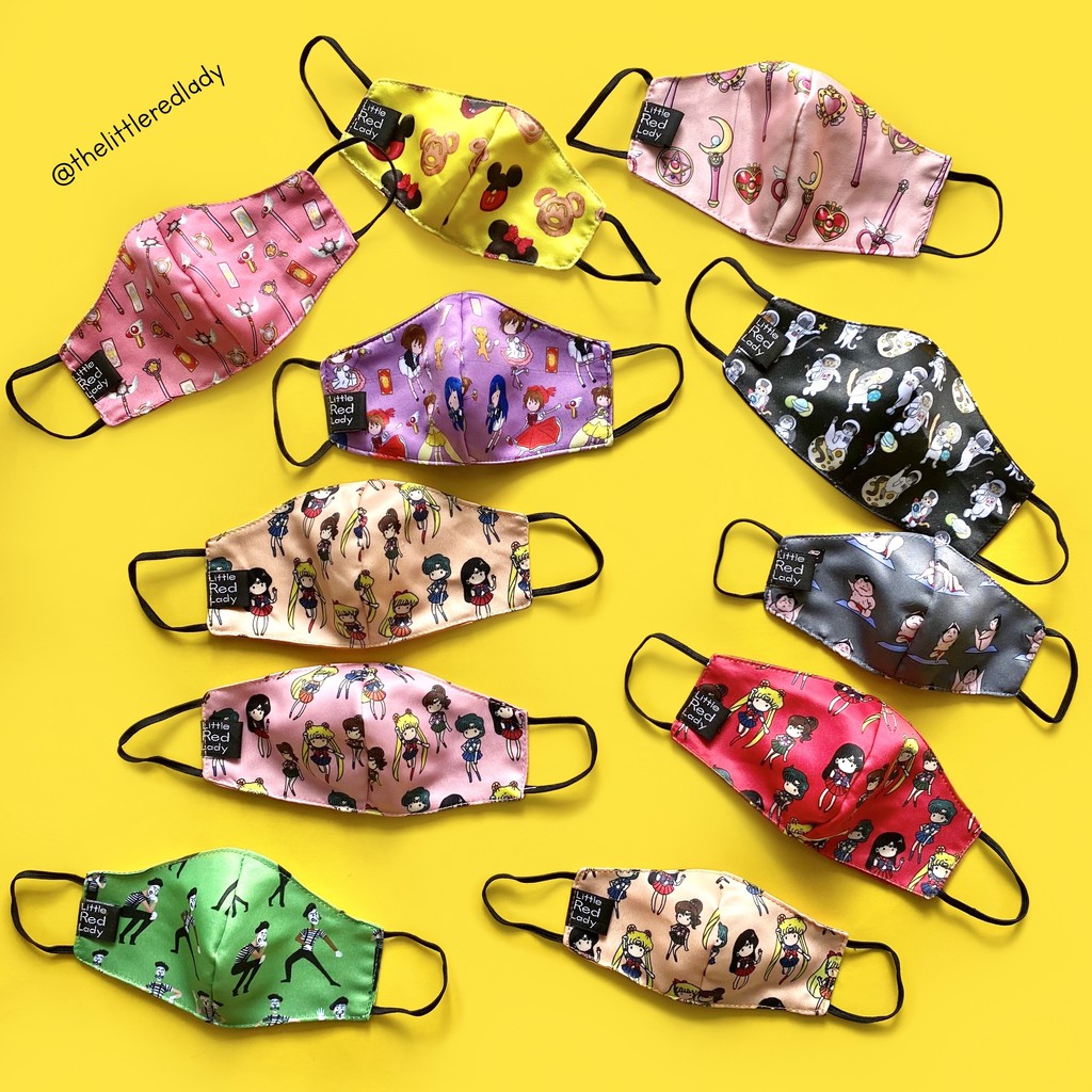 Jual LITTLEREDLADY Masker Kain Anak | Cute Cartoon Lucu | Shopee Indonesia