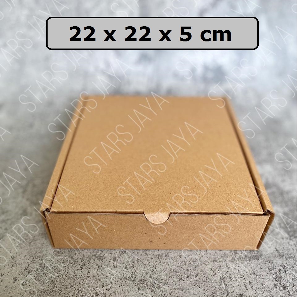 Jual Dus Die Cut Polos 22 x 22 x 5, Box Cake Kue, Kotak Packaging ...