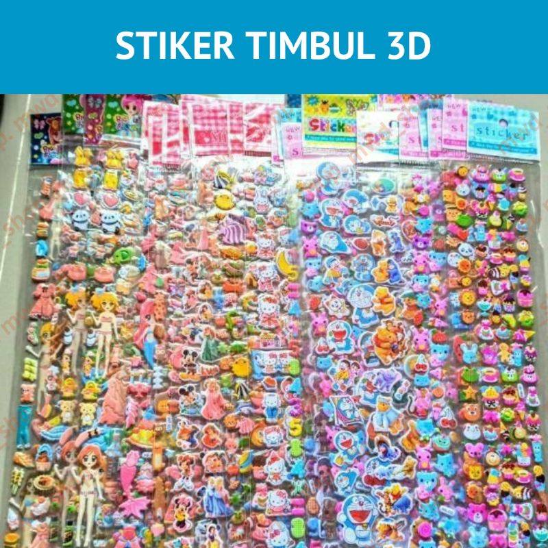 Jual Stiker timbul 3D dengan berbagai karakter | Shopee Indonesia