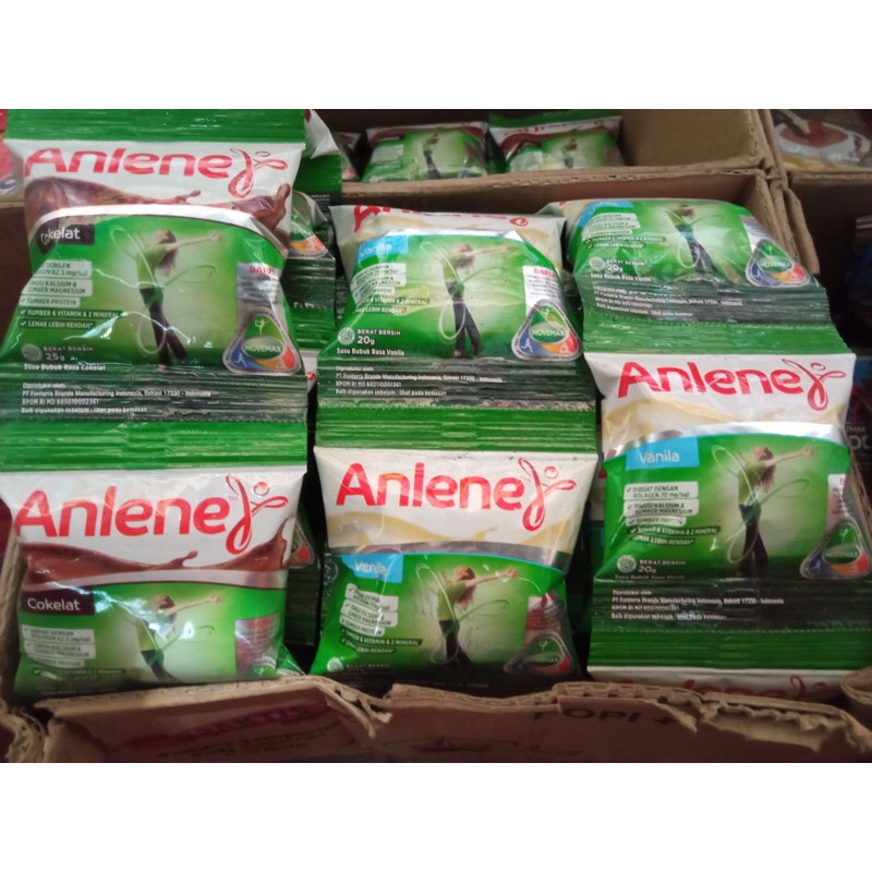 Jual Susu Anlene Renceng 20gr (1 renteng isi 10 sachet) | Shopee Indonesia