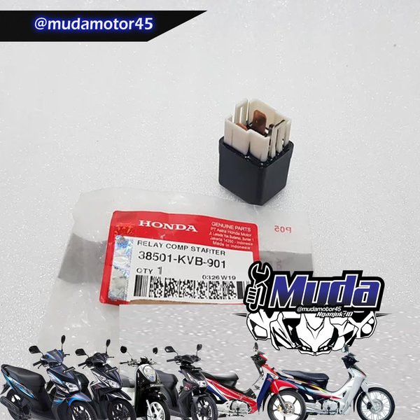 Jual RELAY COMP START ER 38501-KVB-901 BENDIK STATER STATER VARIO KARBU ...