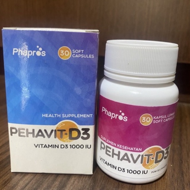 Jual PEHAVIT D3 1000IU / VITAMIN D | Shopee Indonesia