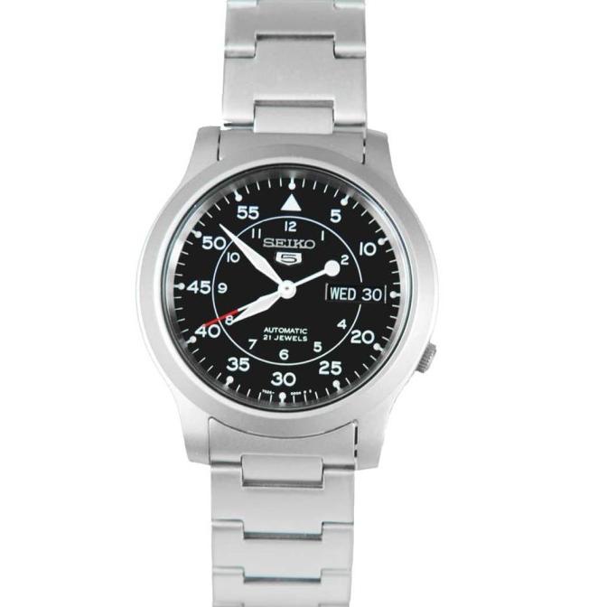Jual Seiko 5 SNK809K1 / SNK809 Automatic Silver Dial Black Original ...