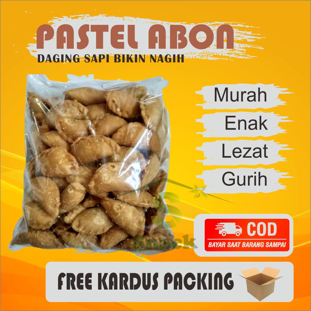 Jual PASTEL MINI ISI ABON GURIH 200 GRAM KUE KERING BISKUIT COOKIES ...