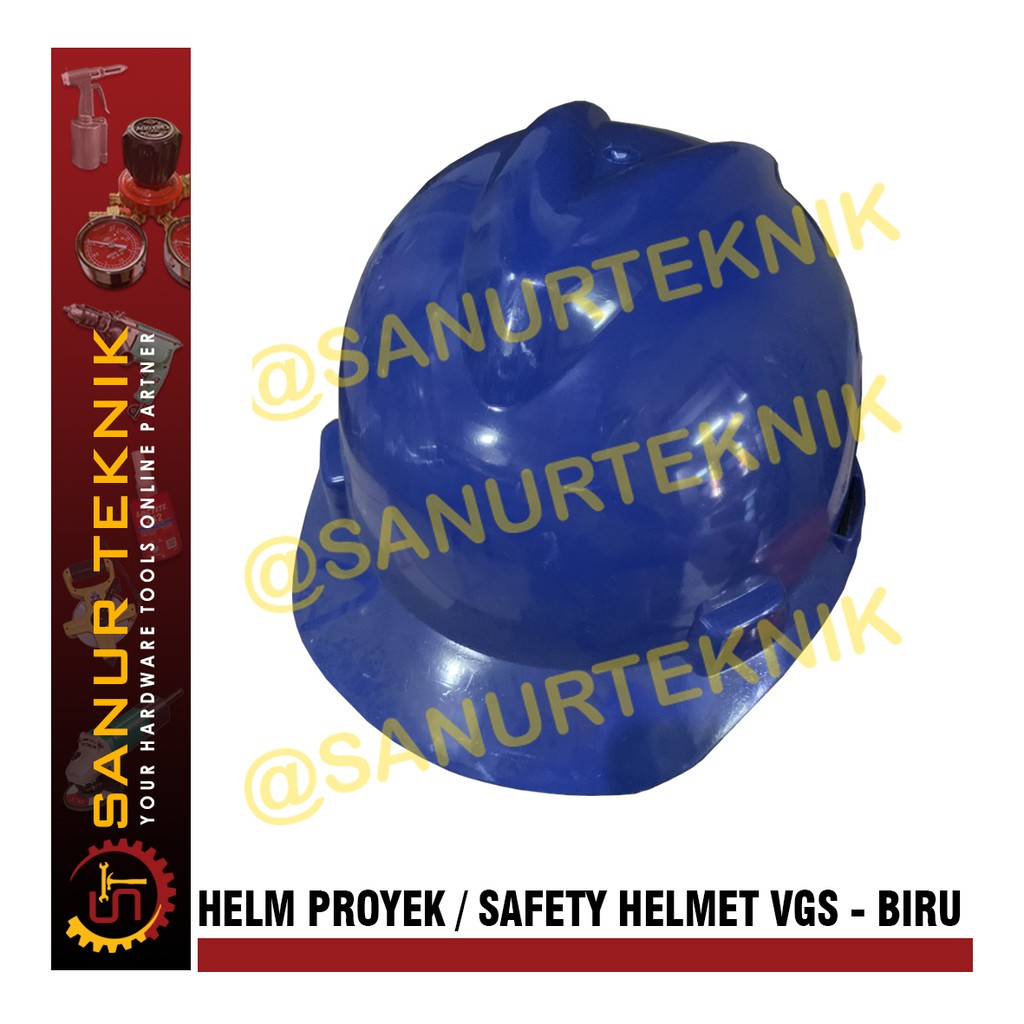 Jual Helm Proyek / Helm Pelindung / Safety Helmet VGS - BIRU (BLUE ...