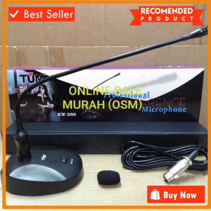 Jual ORIGINAL tum mic meja condenser condesor mikrophone table podium ...