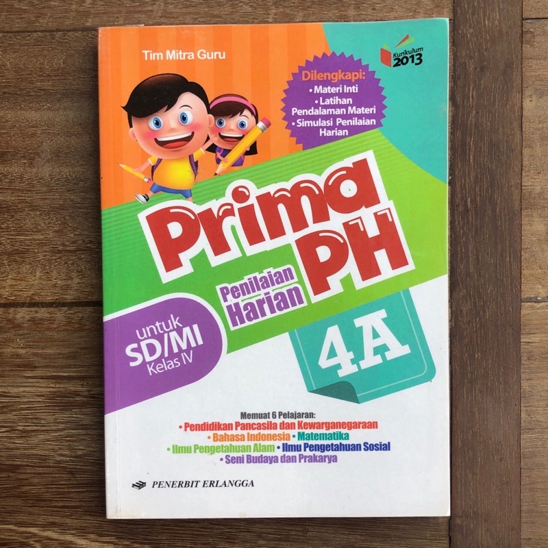 Jual BUKU PRIMA PH (PENILAIAN HARIAN) UNTUK SD/MI KELAS 4 - 4A KURIKULUM 2013 (preloved ...