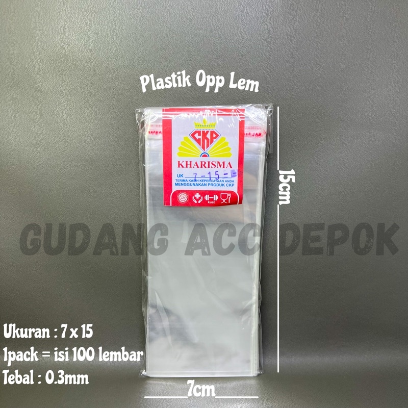 Jual PLASTIK OPP LEM 5x17 6x18 7x15 9x15 /PLASTIK OPP SENDOK GARPU/PLASTIK UANG TEBAL 0.3MM ISI ...