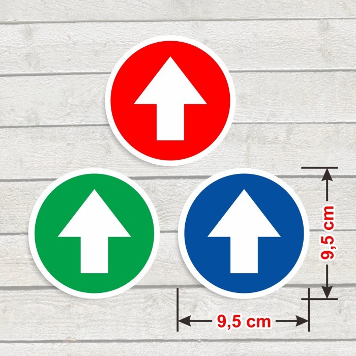 Jual Sticker Vinyl Marka Penunjuk Arah Rambu Panah Stiker Sign Arrow 9 ...