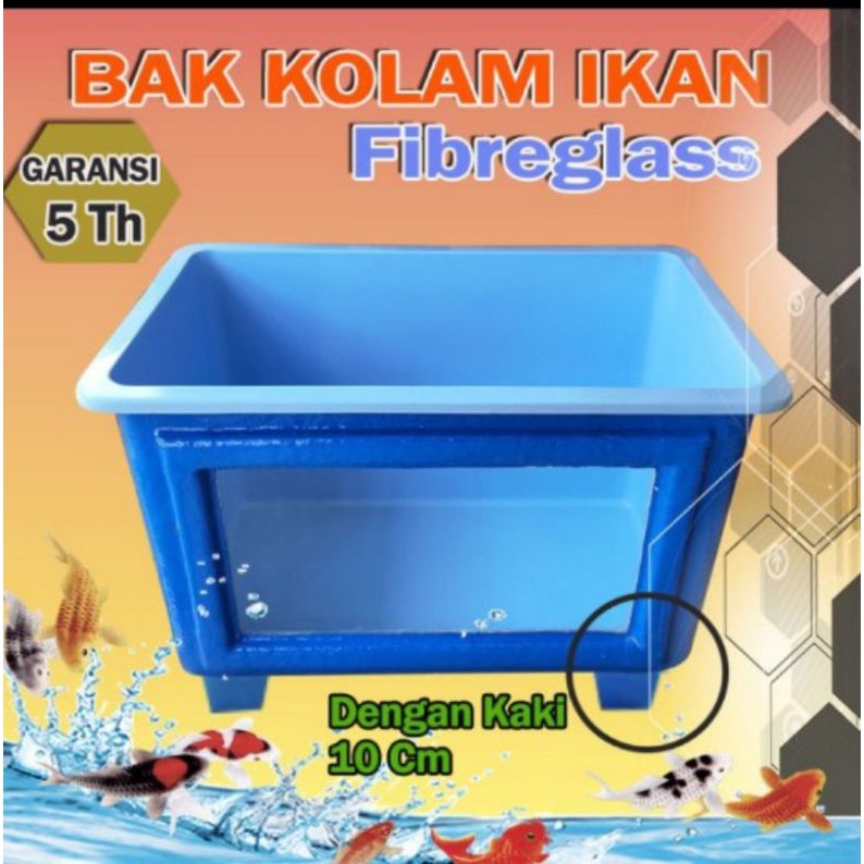 Jual Bak ikan / kolam ikan / aquarium fiber glass P.100 L.60 T.60/15 ...