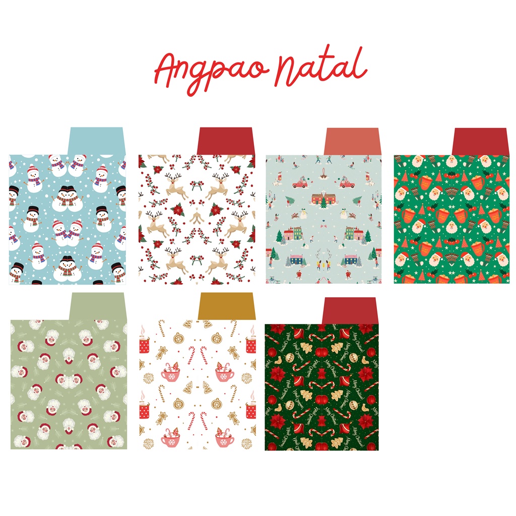 Jual Amplop Natal Angpao Angpau Natal bisa custom tambah nama | Shopee ...