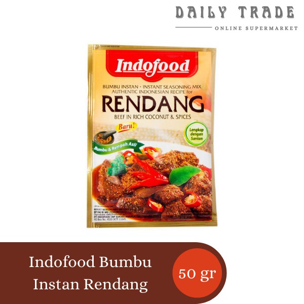 Jual Indofood Bumbu Instan Rendang 50gr 2 Sachet | Shopee Indonesia