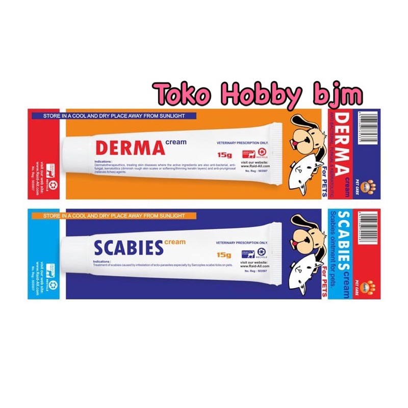 Jual Derma scabies salep RAID ALL cream jamur kucing anjing cat dog ...