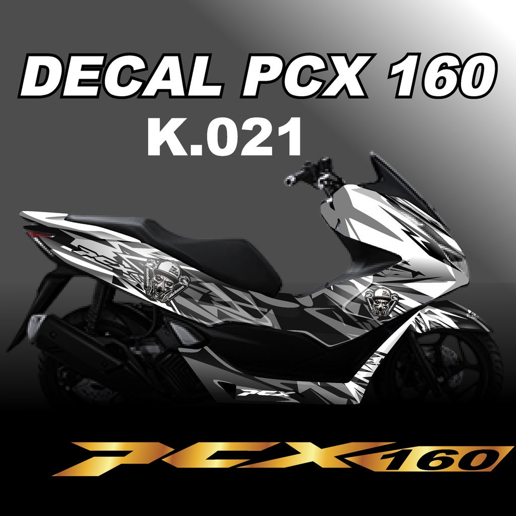 Jual Decal Sticker Honda PCX 160 2021 Fullbody - Dekal PCX160 K.021.dds ...