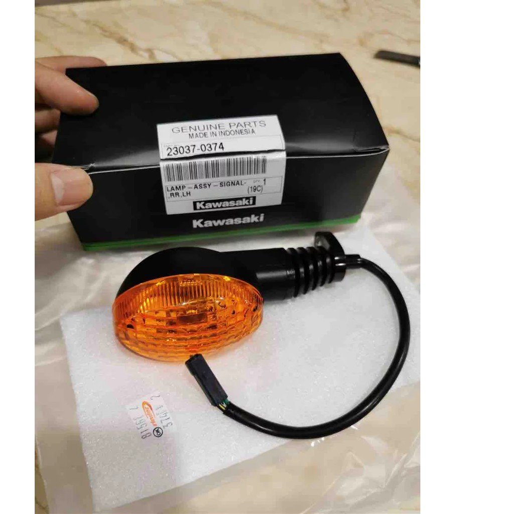 Jual LAMPU SEN SEIN BLK BELAKANG KIRI KLX 150 W175 DTRACKER ASLI ORI ...