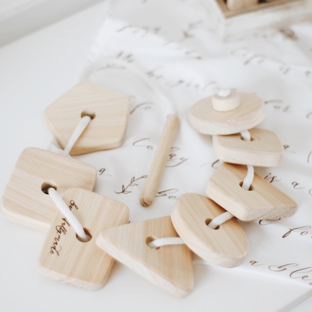 Jual Lettering and Life Wooden Lacing Geometri Shapes Wooden Shape ...
