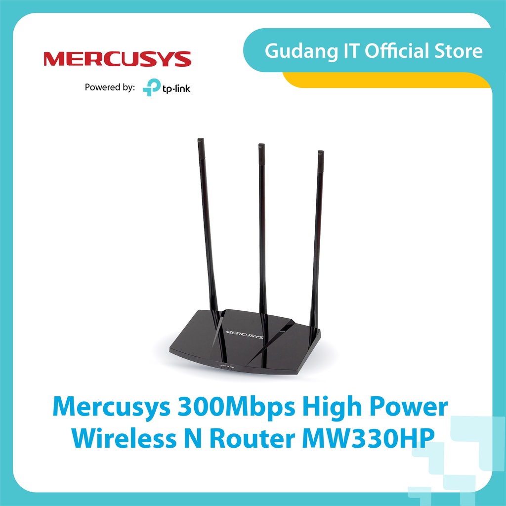Jual Mercusys 300Mbps High Power Wireless N Router MW330HP | Shopee ...