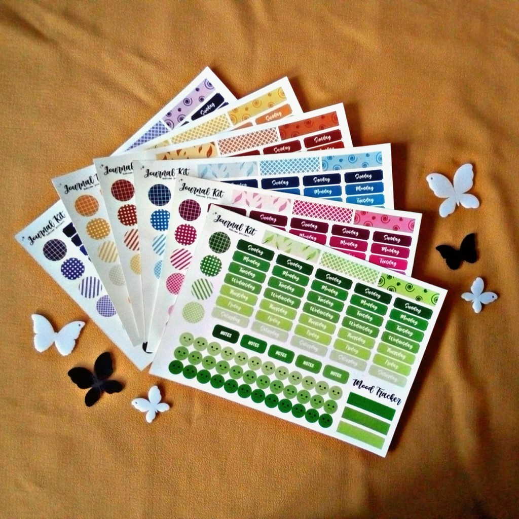 Jual Sticker Jurnal | Sticker Aesthetic | Sticker Journal Kit ...