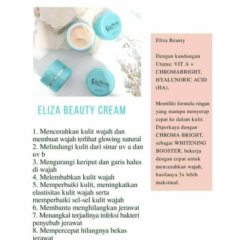 Jual Cream Eliza Beauty all in 1 (Agen resmi Eliza Beauty ) | Shopee ...