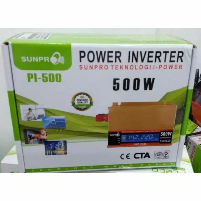 Jual Power Inverter SUNPRO 500W PI-05 500 Watt MURAH | Shopee Indonesia