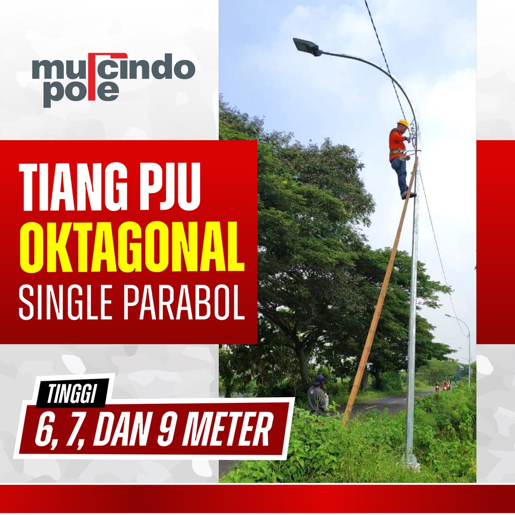 Jual TIANG PJU MULCINDOPOLE OKTAGONAL HEXAGONAL | Shopee Indonesia