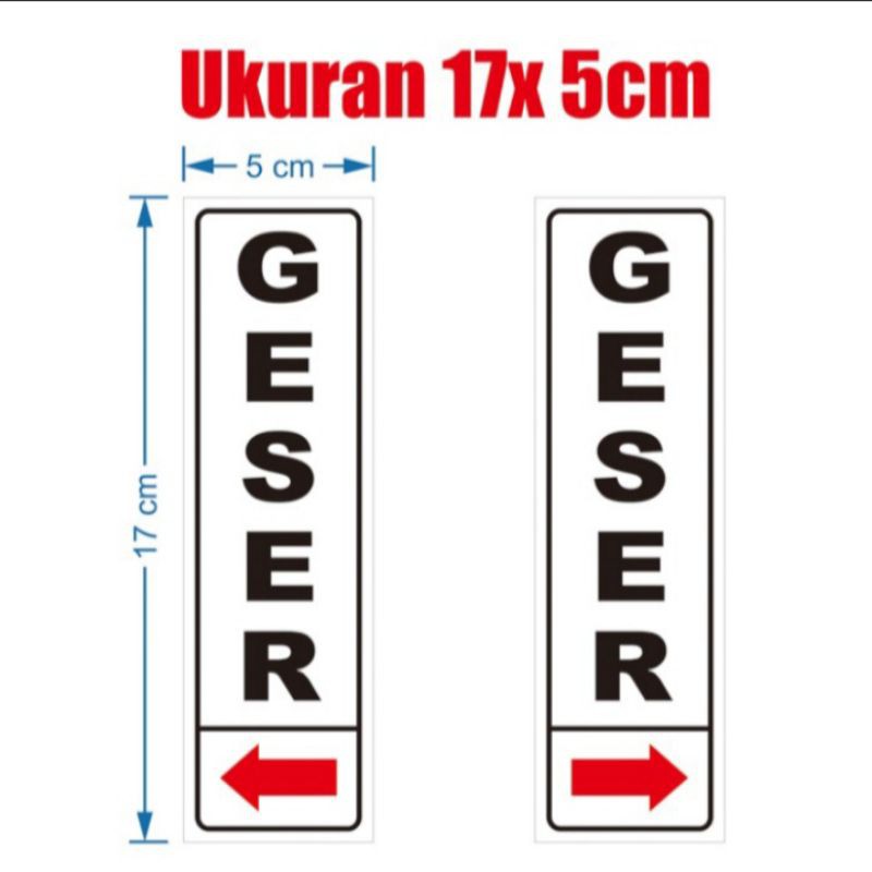 Jual STIKER PINTU GESER 1SET | Shopee Indonesia