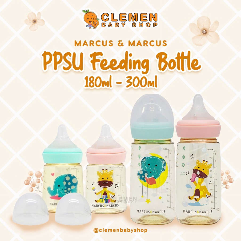 Jual Marcus&Marcus PPSU Transition Feeding Bottle 180ml 300ml (Botol Susu) | Shopee Indonesia