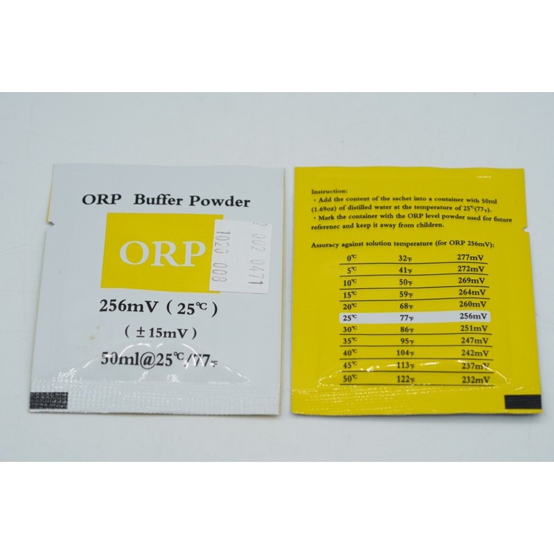 Jual ORP Buffer Powder 256mV 25C Bubuk Kalibrasi for ORP Meter Measure ...