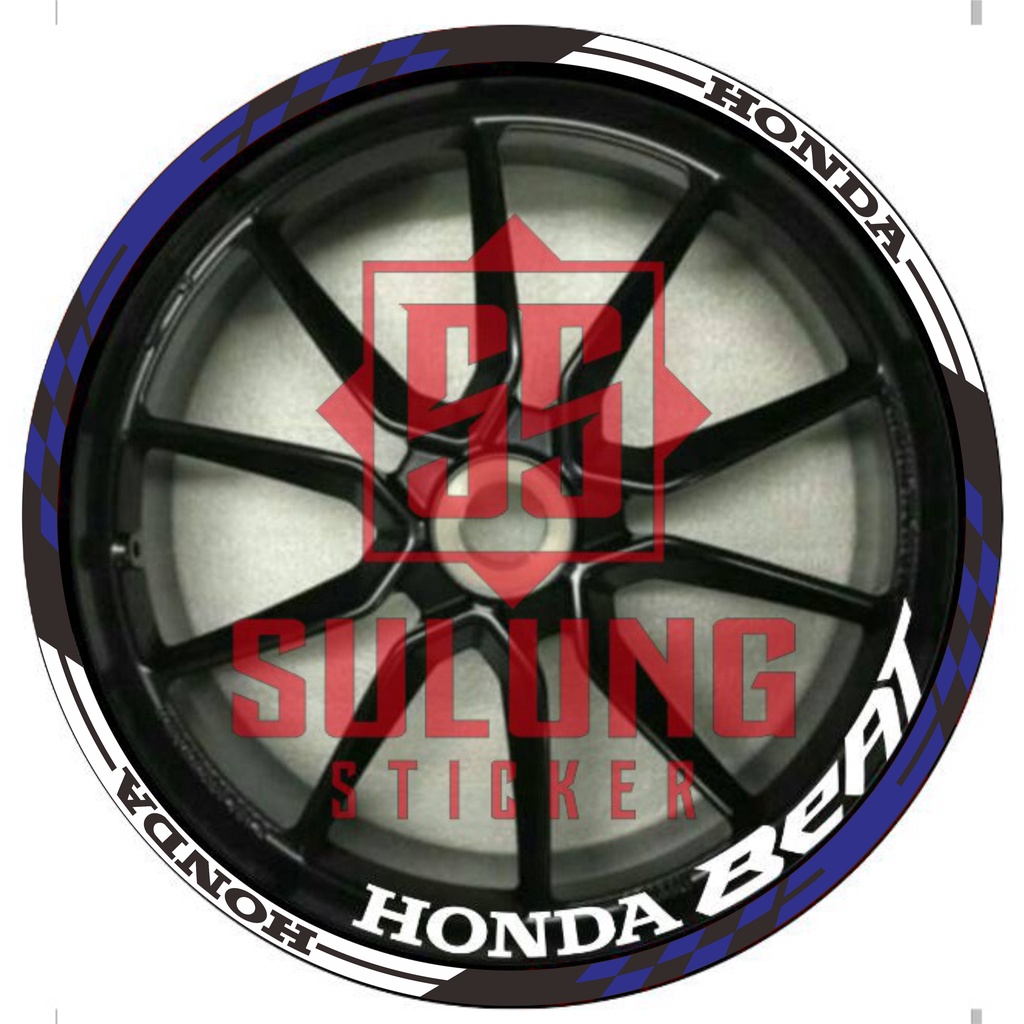 Jual Stiker Variasi Velg Motor Honda All Beat Cutting Sticker Pelk ...