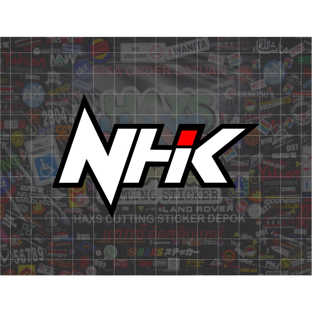 Jual Cutting Sticker NHK Ukuran 10 Cm Untuk Helm | Shopee Indonesia
