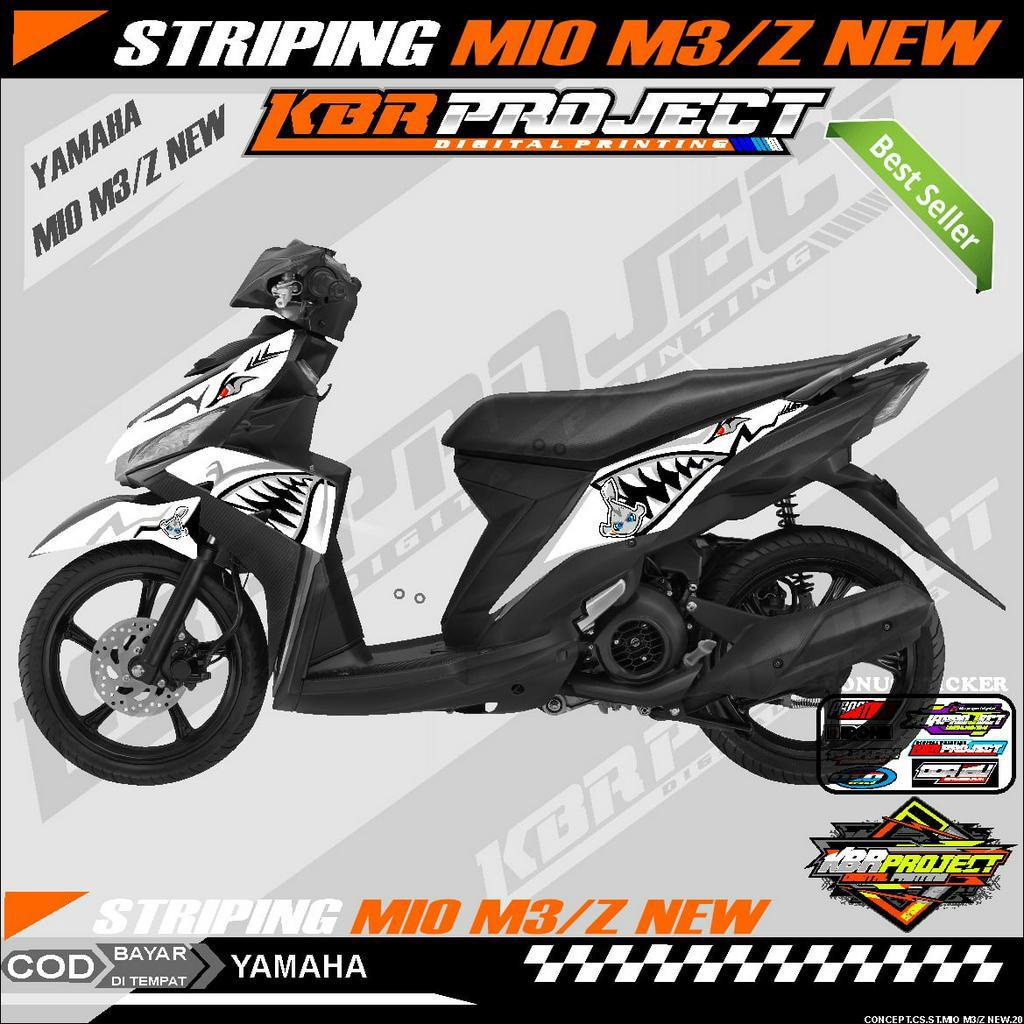 Jual MIO M3/Z NEW STIKER STRIPING MOTOR KEREN LIS VARIASI (MIO M3/Z NEW ...