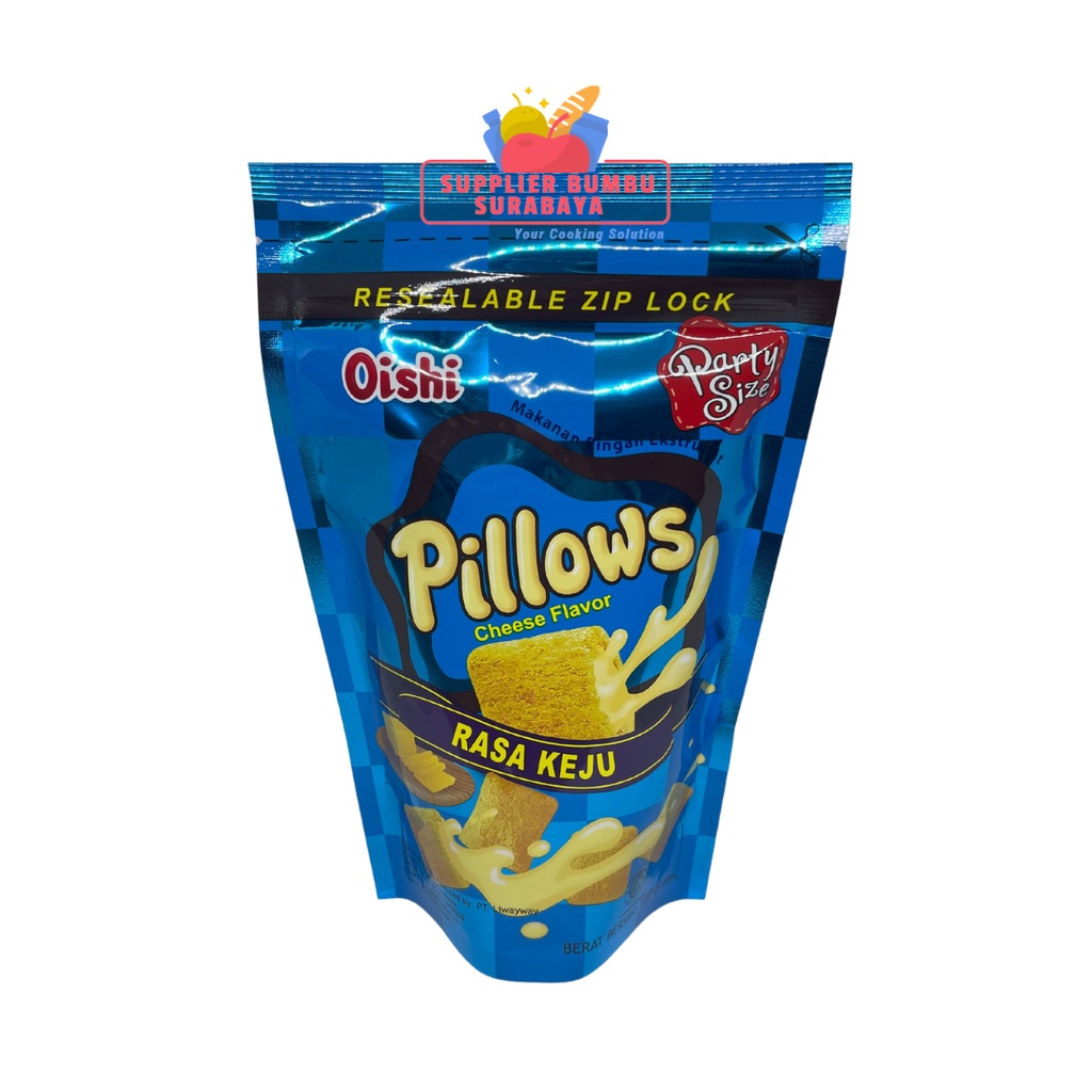 Jual Snack Oishi Pillows Coklat Taro Ubi Coco Pandan Keju Durian 100g ...