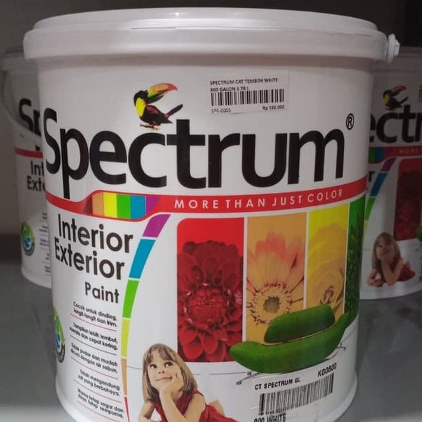 Jual Spectrum Cat Tembok Dinding Putih Wall Interior Exterior Paint 800 ...