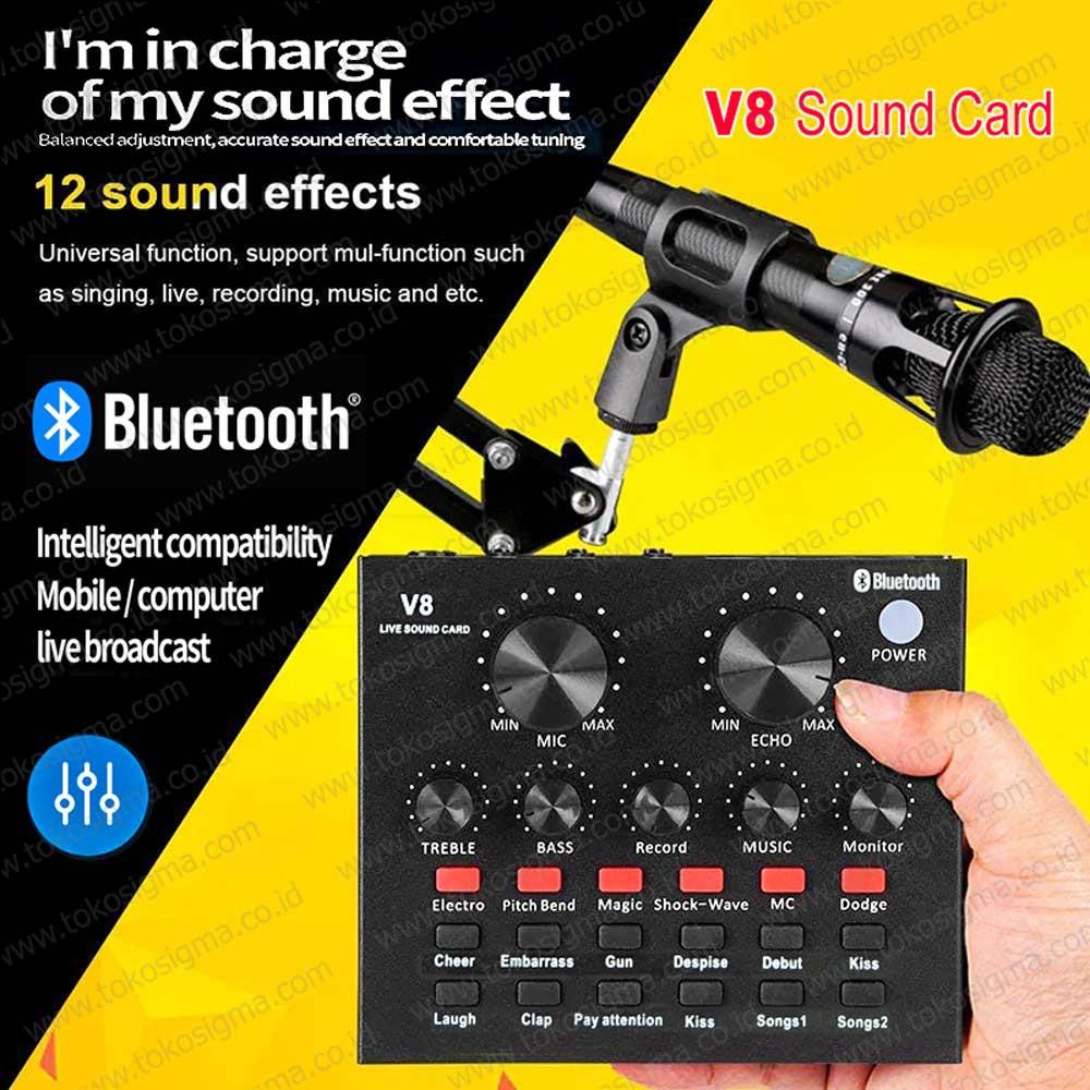 Jual BLUETOOTH AUDIO LIVE SOUND CARD USB EXT MIC VOICE EFEK SUARA ...