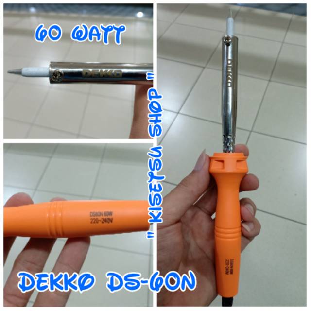 Jual SOLDER DEKKO TYPE DS-60N / DS60N - SOLDER MASDA 60 WATT MADE IN KOREA | Shopee Indonesia