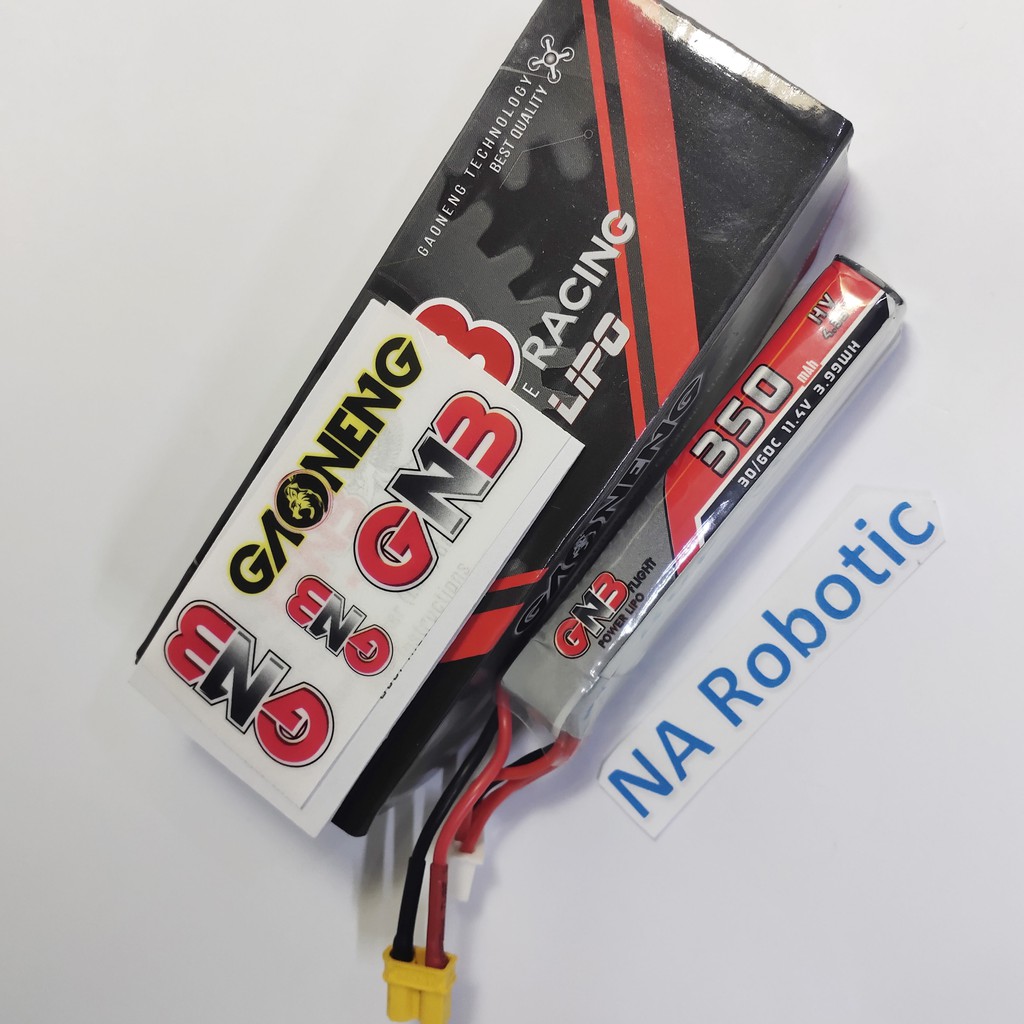 Jual Baterai Lipo GNB 350mAh 3S 30C XT30 11.4V High Voltage | Shopee Indonesia