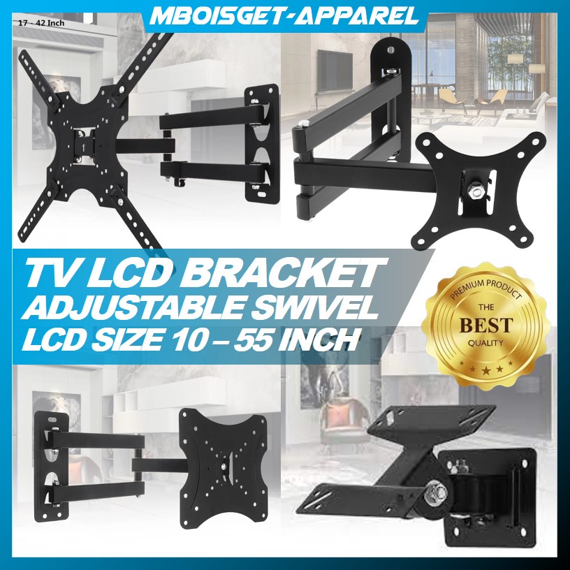 Jual MBOISGET - UNIVERSAL LCD TV BRACKET SWIVEL PUTAR ADJUSTABLE Braket ...