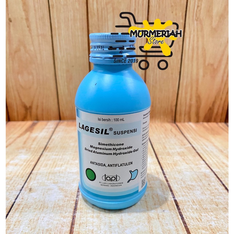 Jual LAGESIL Suspensi 100 ml - Antasida Syrup Obat Maag, Mual,Nyeri ...