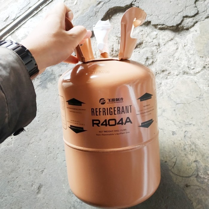 Jual PREON R404a Tabung Sedang 5Kg Baru Segel. R404 Kemasan 5 Kg ...