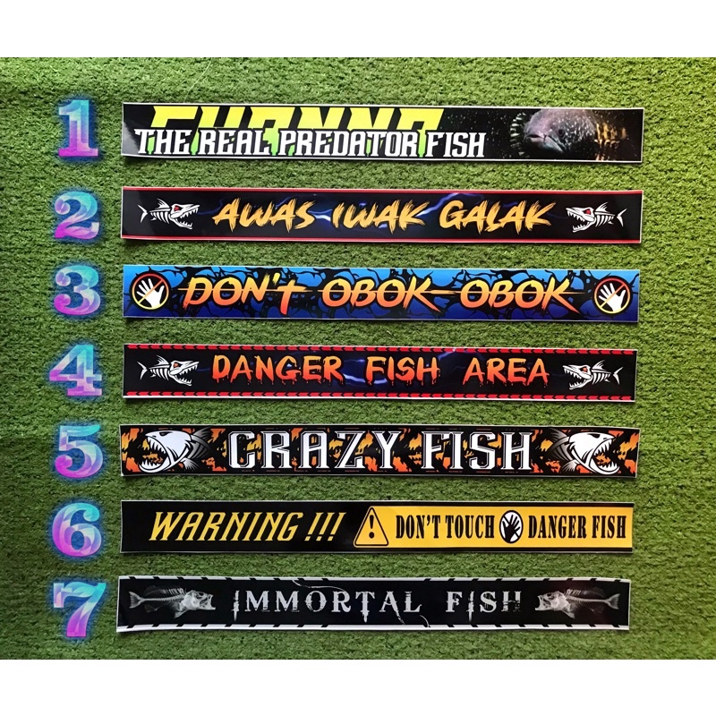 Jual STIKER AKUARIUM IKAN CHANNA 30cm - 100cm | Shopee Indonesia