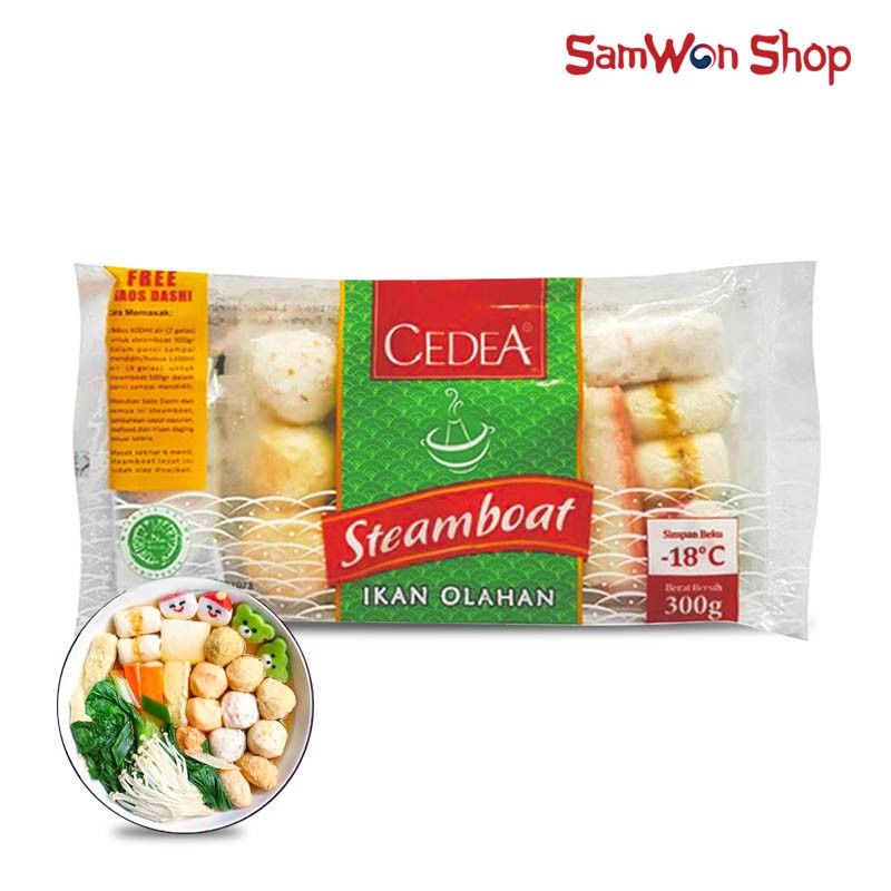 Jual CEDEA STEAMBOAT SHABU 300 GRAM - FROZEN FOOD IKAN OLAHAN | Shopee ...