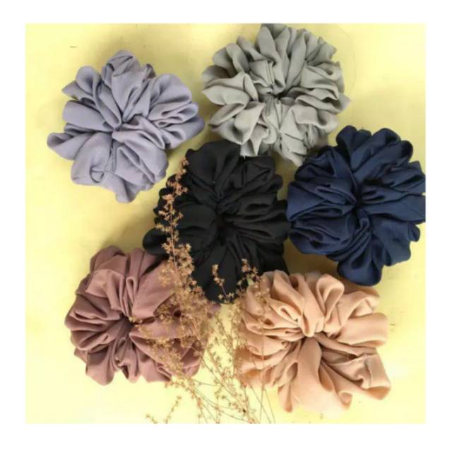 Jual Ikat Rambut Scrunchie Hijab Jumbo Scruncie Scrunchies Scrunchy ...