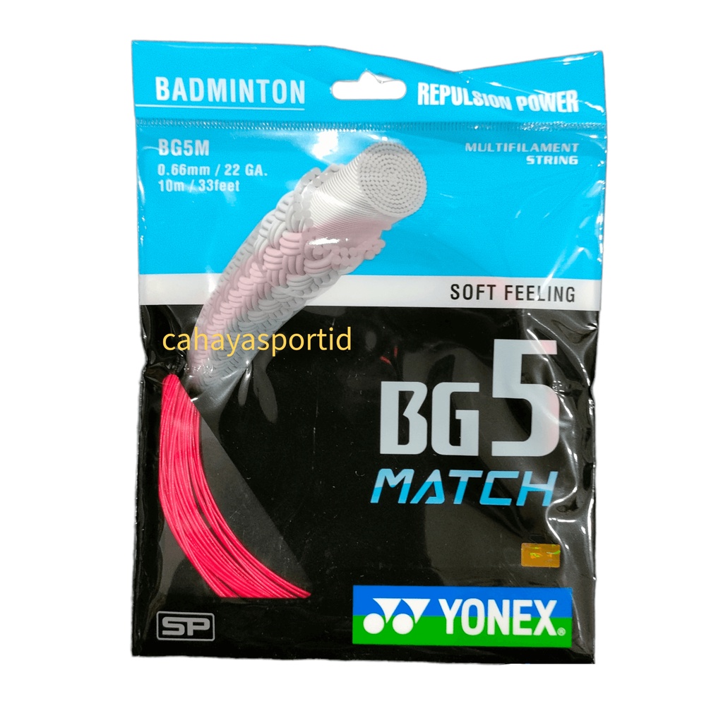 Jual Yonex BG 5 Match Senar Badminton (Badminton String) | Shopee Indonesia