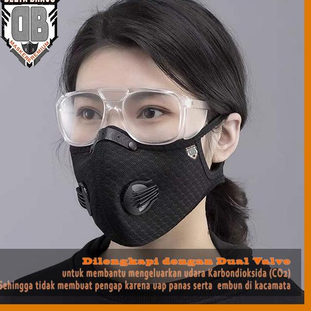 Jual gech730 MASKER TNI POLRI PREMIUM FILTER N95 ACTIVE CARBON 5 LAYERS ...