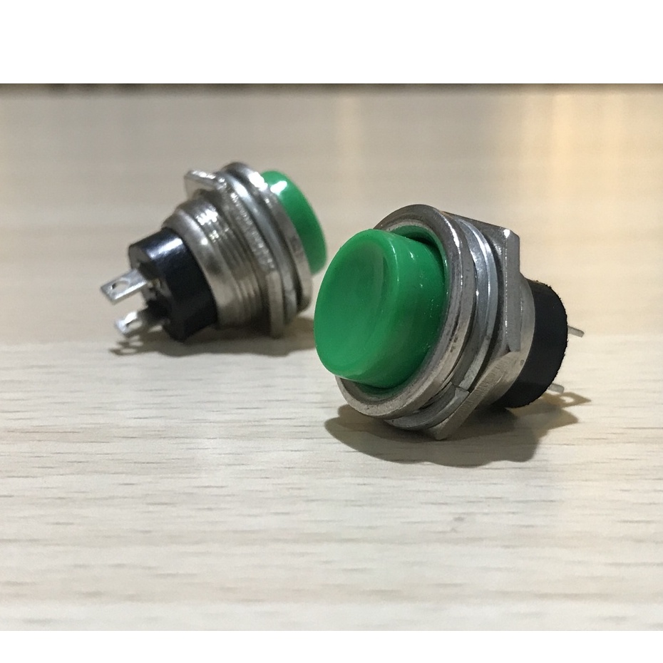 Jual SWITCH PUSH BUTTON SAKLAR PUSH ON 2 PIN BULAT 3A 125V 1A 250V DS ...