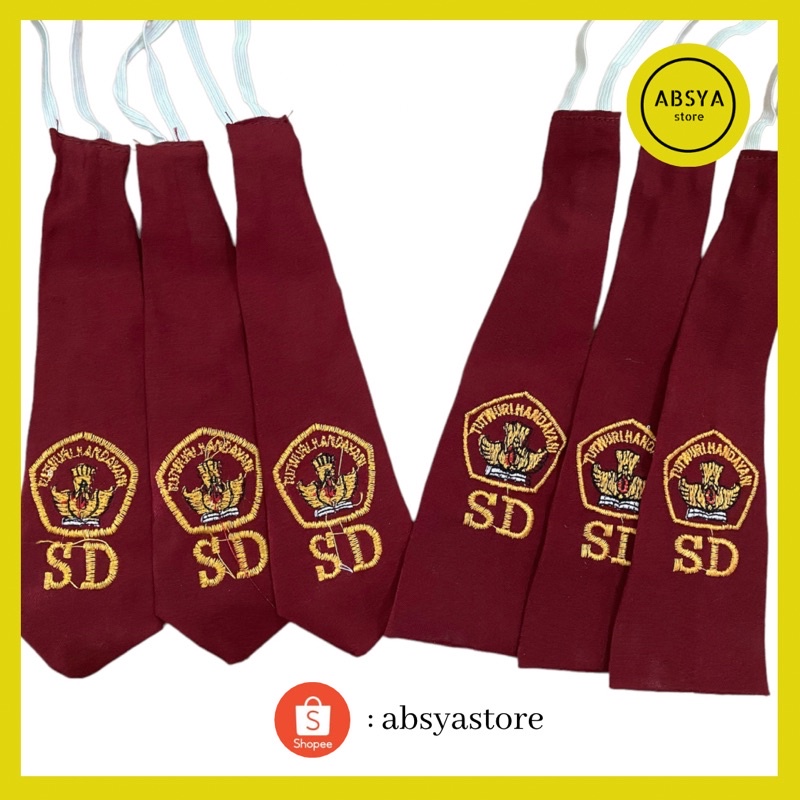 Jual dasi sekolah SD laki laki dan perempuan / DASI SD bordir | Shopee ...
