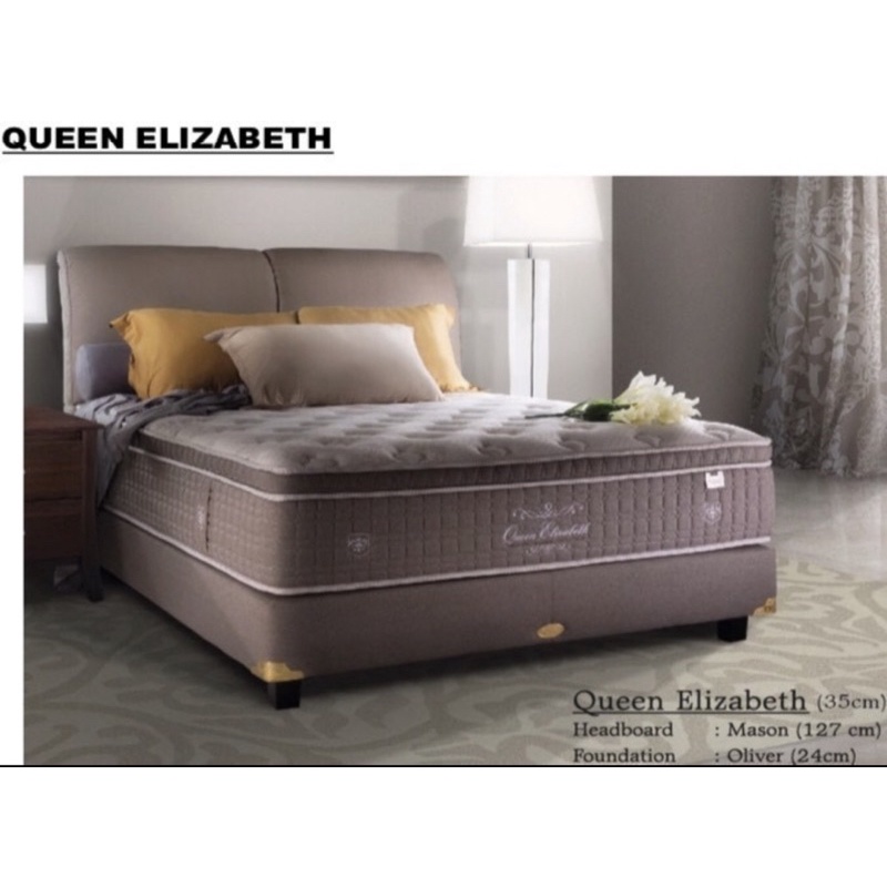Jual Spring Bed Central Pocket Latex Queen Elizabeth / Kasur Latex ...